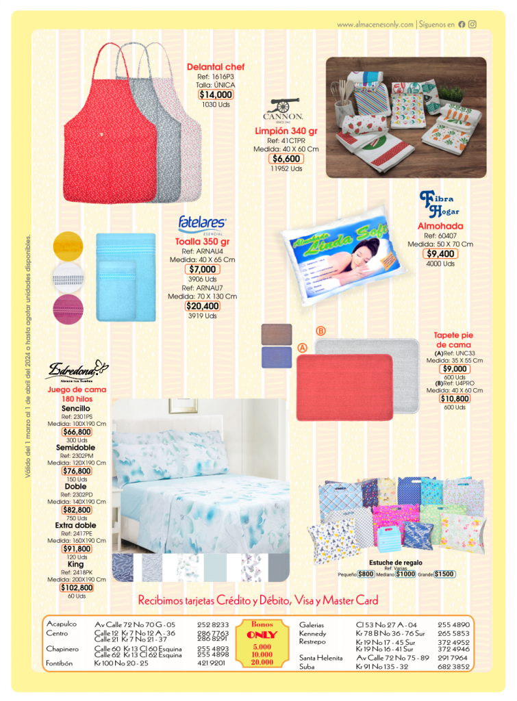 Catálogo – Almacenes Only